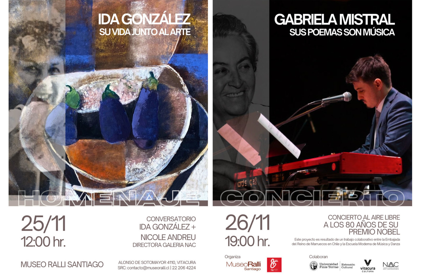 Homenaje a Ida González y a Gabriela Mistral en Museo Ralli - Registro ...